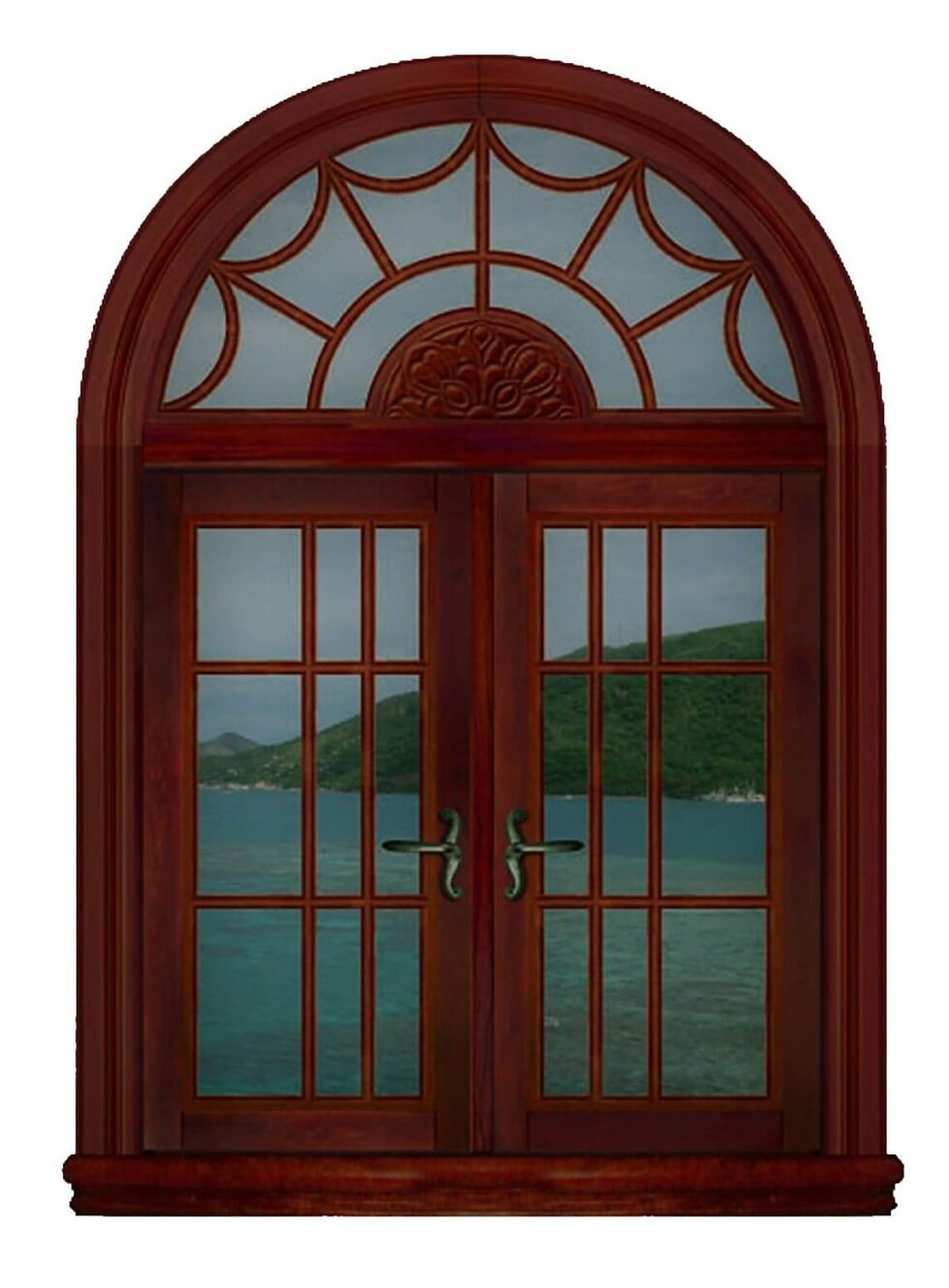 SUNRISE MAHOGANY DOUBLE CASEMENT WINDOW | Bellini Mastercraft